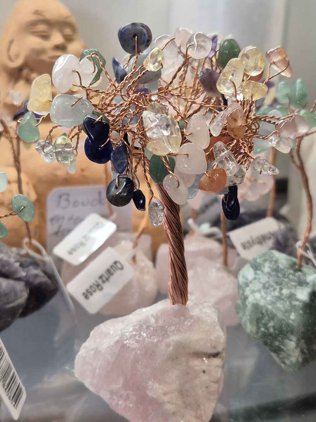 Tree of Happiness in Natural Stones Tree of Life - Etsy