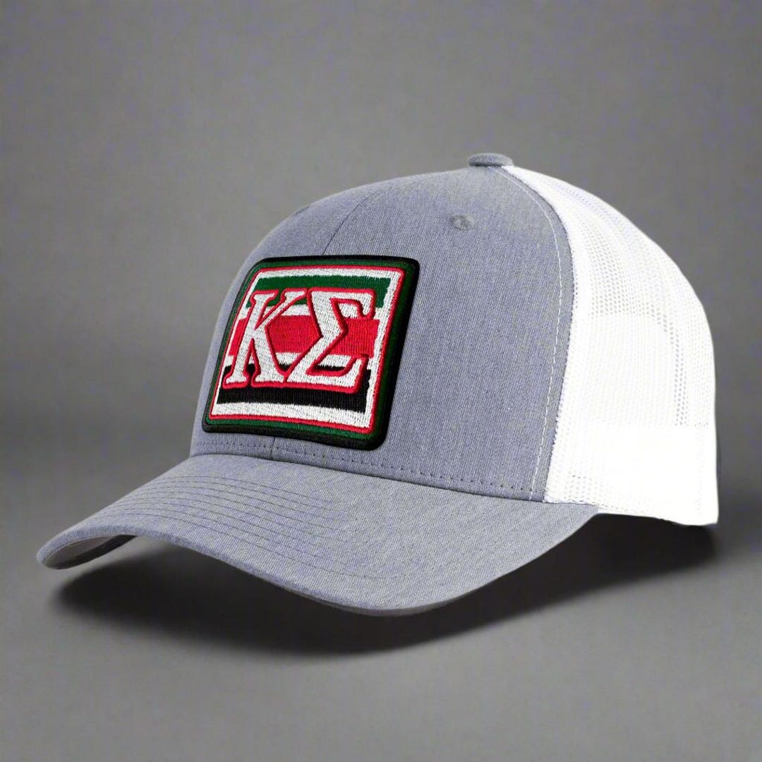 KAPPA SIGMA 6-panel Frat Hat, Snapback Trucker Grey White - Etsy
