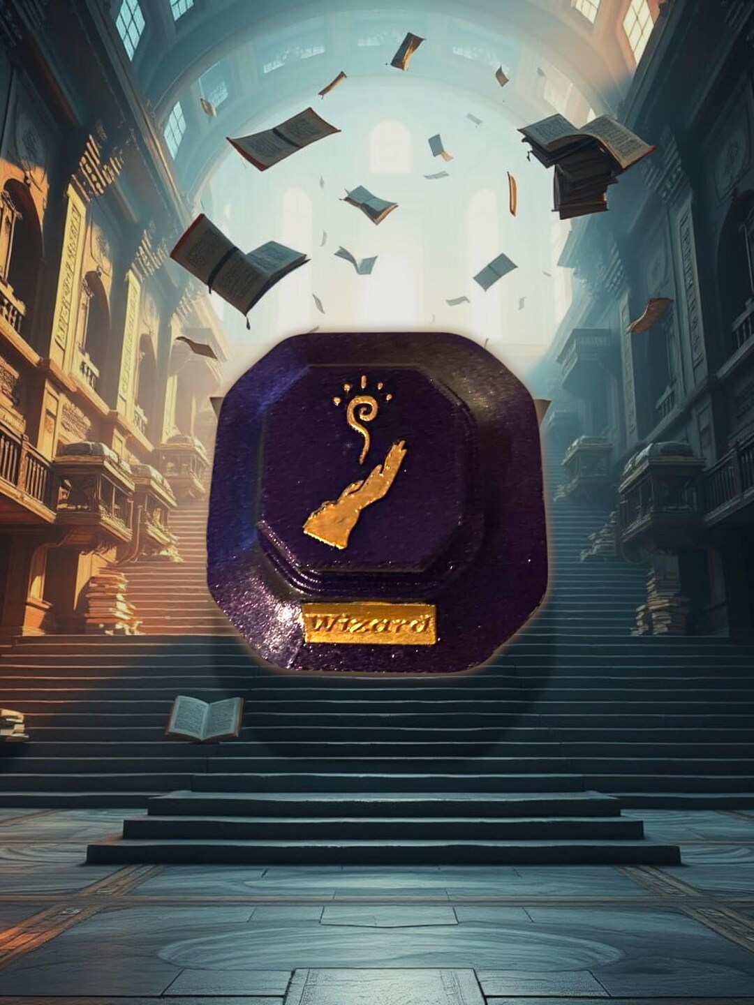 3D Printed Hand Painted Wizard Coin Purse Container Ideal Dnd Gift for ...