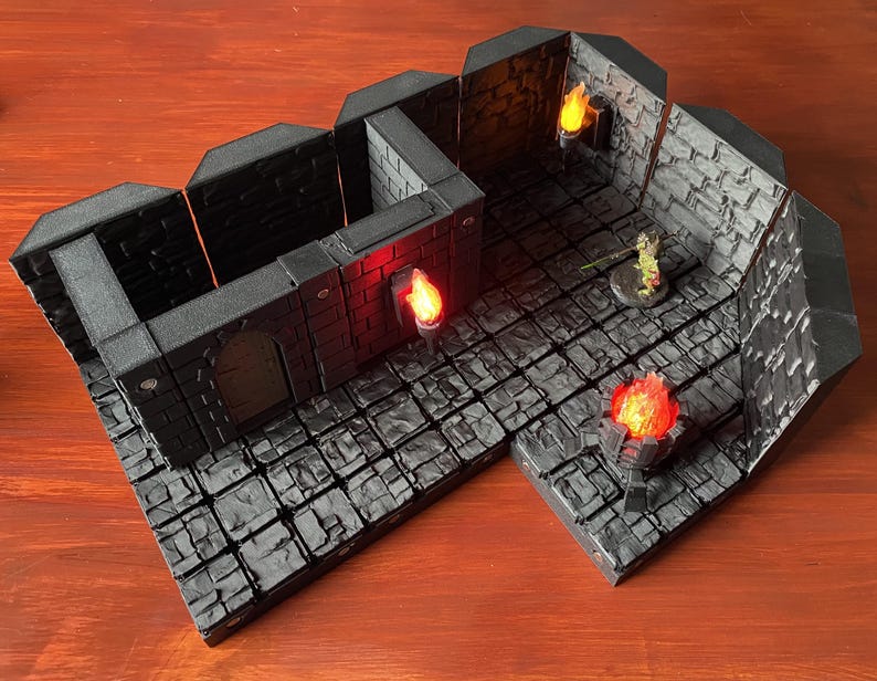 Light up Floor Tile 3 X 3 DND Tiles Modular Design Magnetic Tiles ...