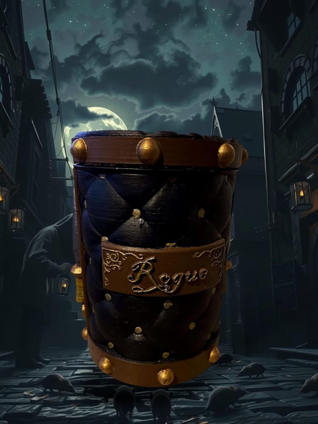 3D Printed Hand Painted Rogue Coin Purse Container Ideal Dnd Gift for ...