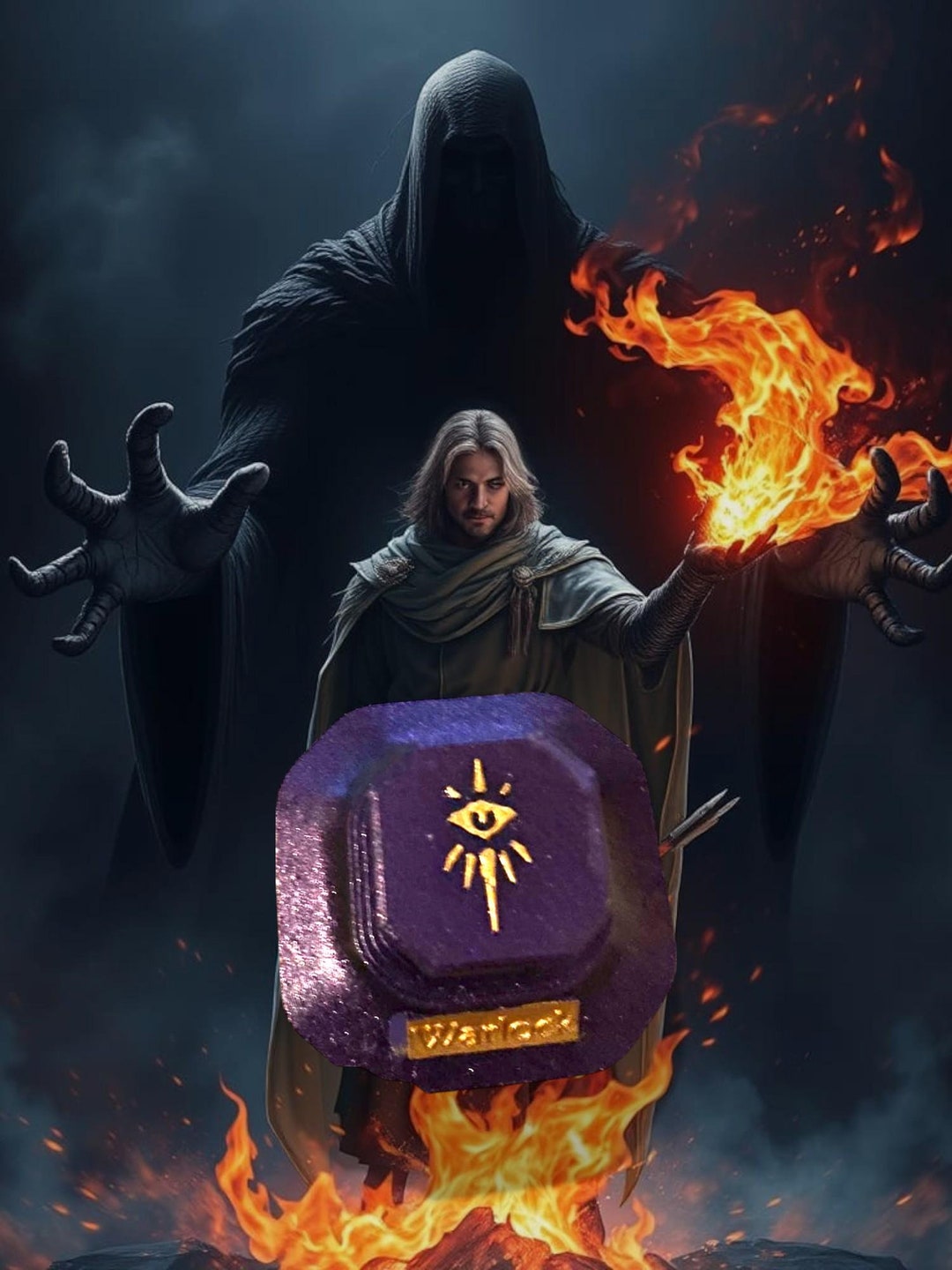 3D Printed Hand Painted Warlock Coin Purse Container Ideal Dnd Gift for ...