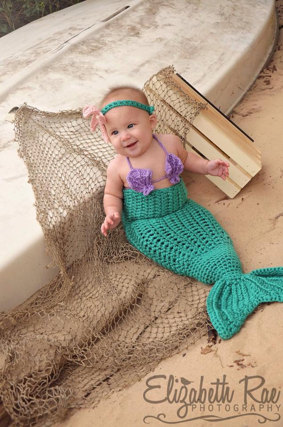 3 Pc. Little Mermaid Princess Ariel Tail Photo Prop or Merman Halloween ...