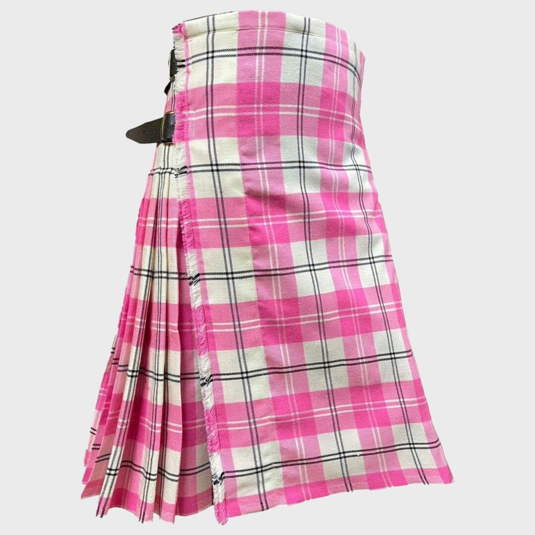 Alisa Pink Premium Quality Tartan Kilt - Scottish Traditional Handmade ...