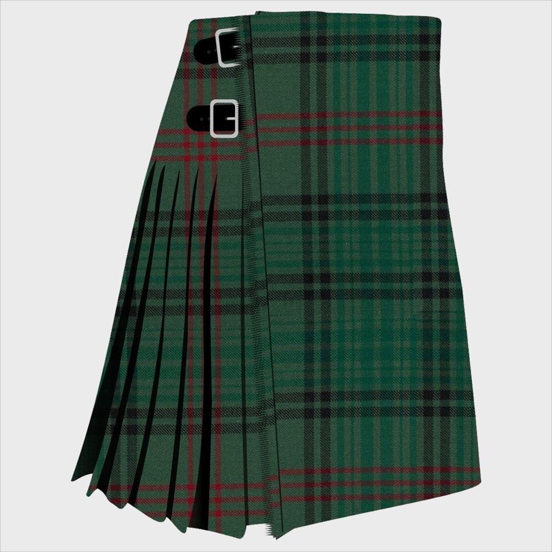 Scottish Handmade Ross Hunting Muted Tartan Kilt - Men's Traditional 16 ...