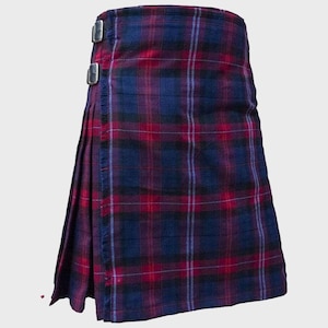Scottish Handmade Welsh Tartan Kilt - Men's Traditional Handmade 8 Yard ...