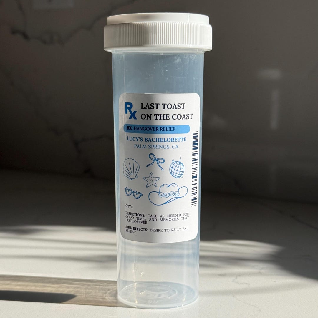 Hangover Kit | Last Toast on the Coast Party Favor | Recovery Kit ...