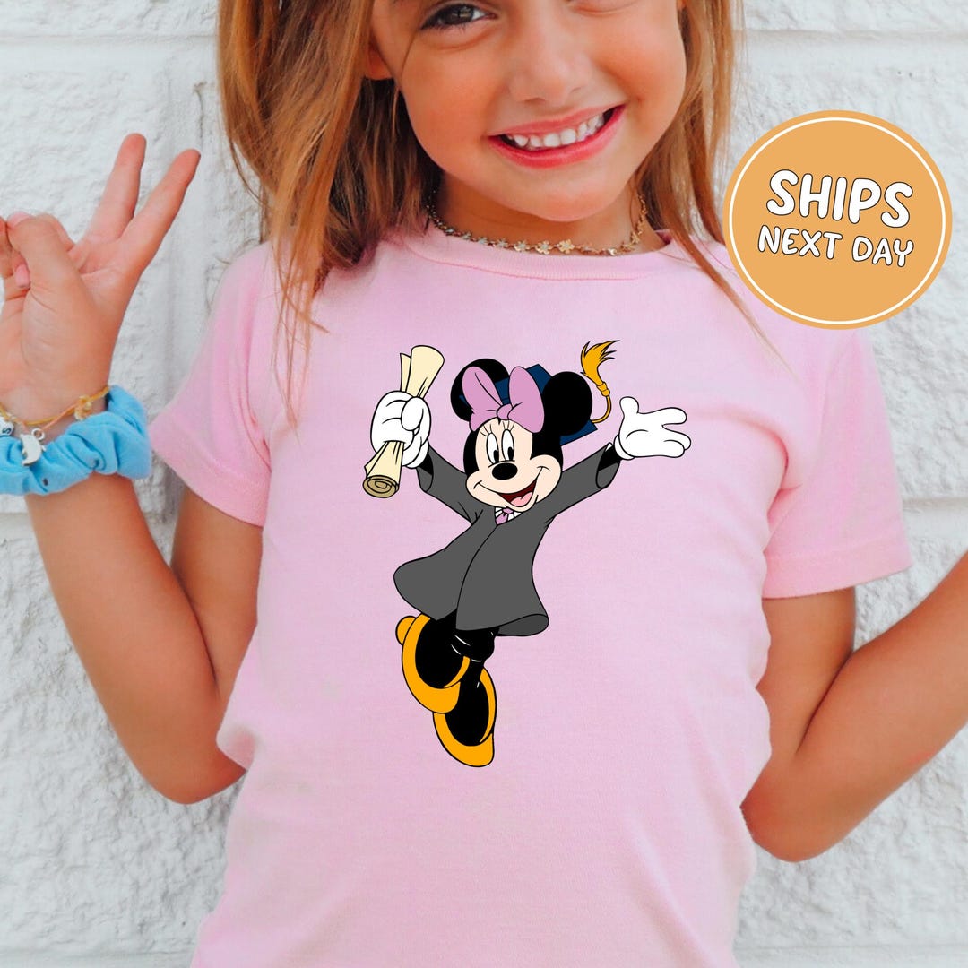 Minnie Mouse Graduation Shirt for Kids Disney Mickey Mouse Graduation ...