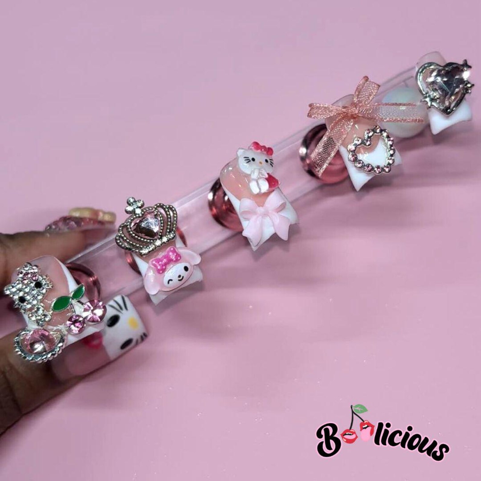 Suga Rush | Boolicious | Duck Gel Press on Nails | Y2K Nails | Junk ...