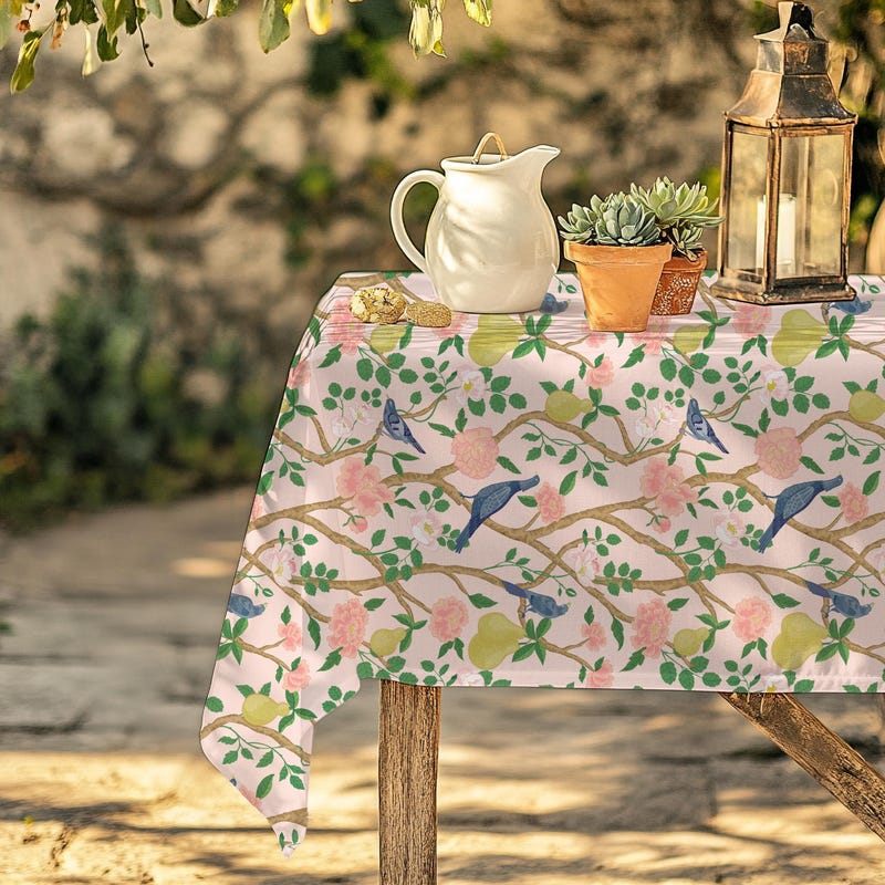 Chinoiserie Tablecloth - Etsy