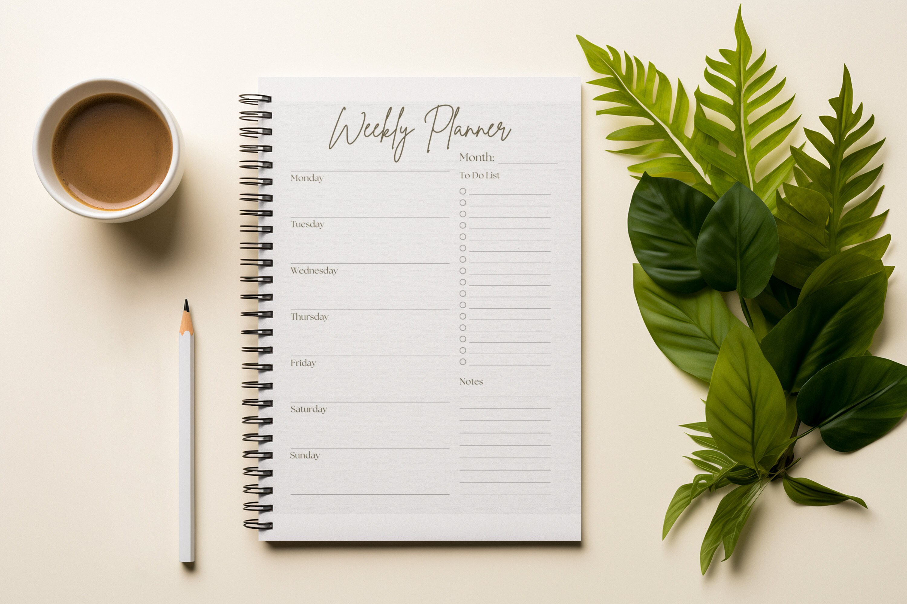 2024-2025 Weekly Planner, Printable, Digital Download, Minimal ...