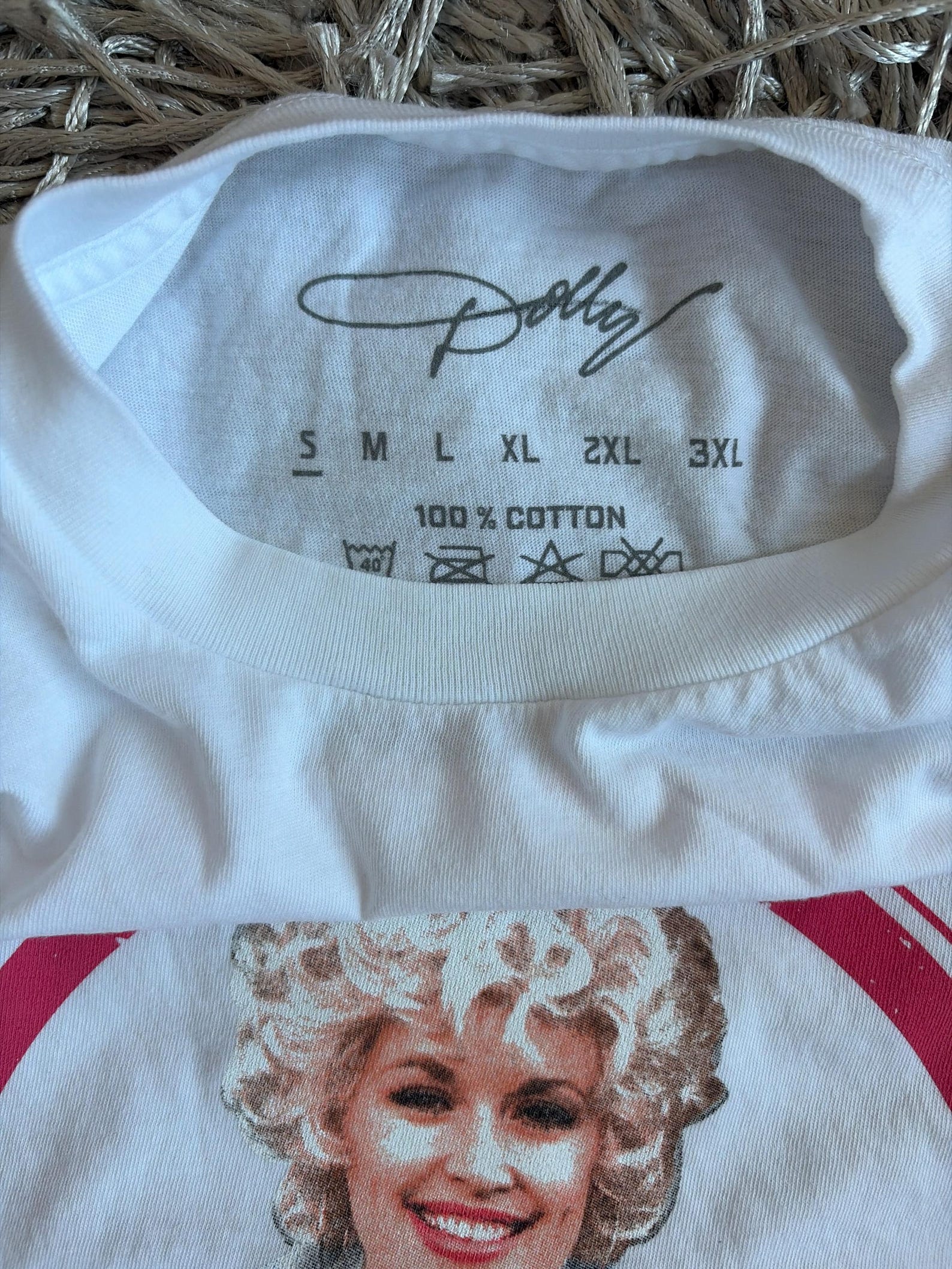 Super Rare Dolly Parton Signature Logo White Unisex Tee Shirt Small - Etsy