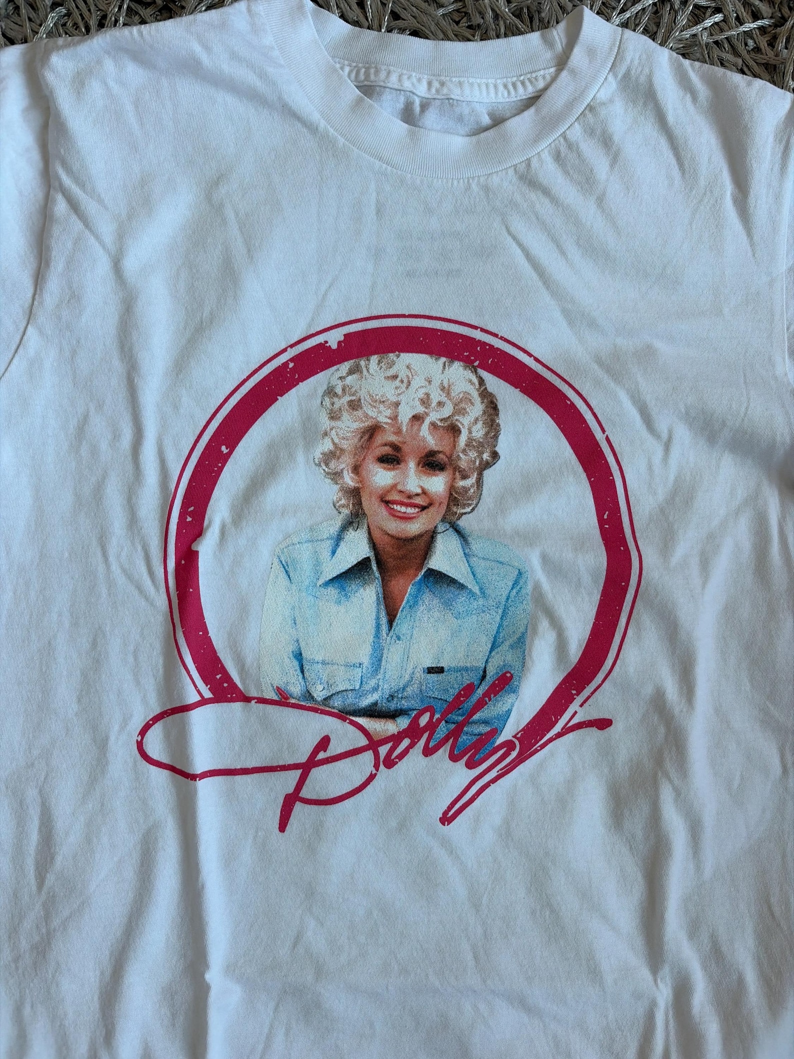 Super Rare Dolly Parton Signature Logo White Unisex Tee Shirt Small - Etsy