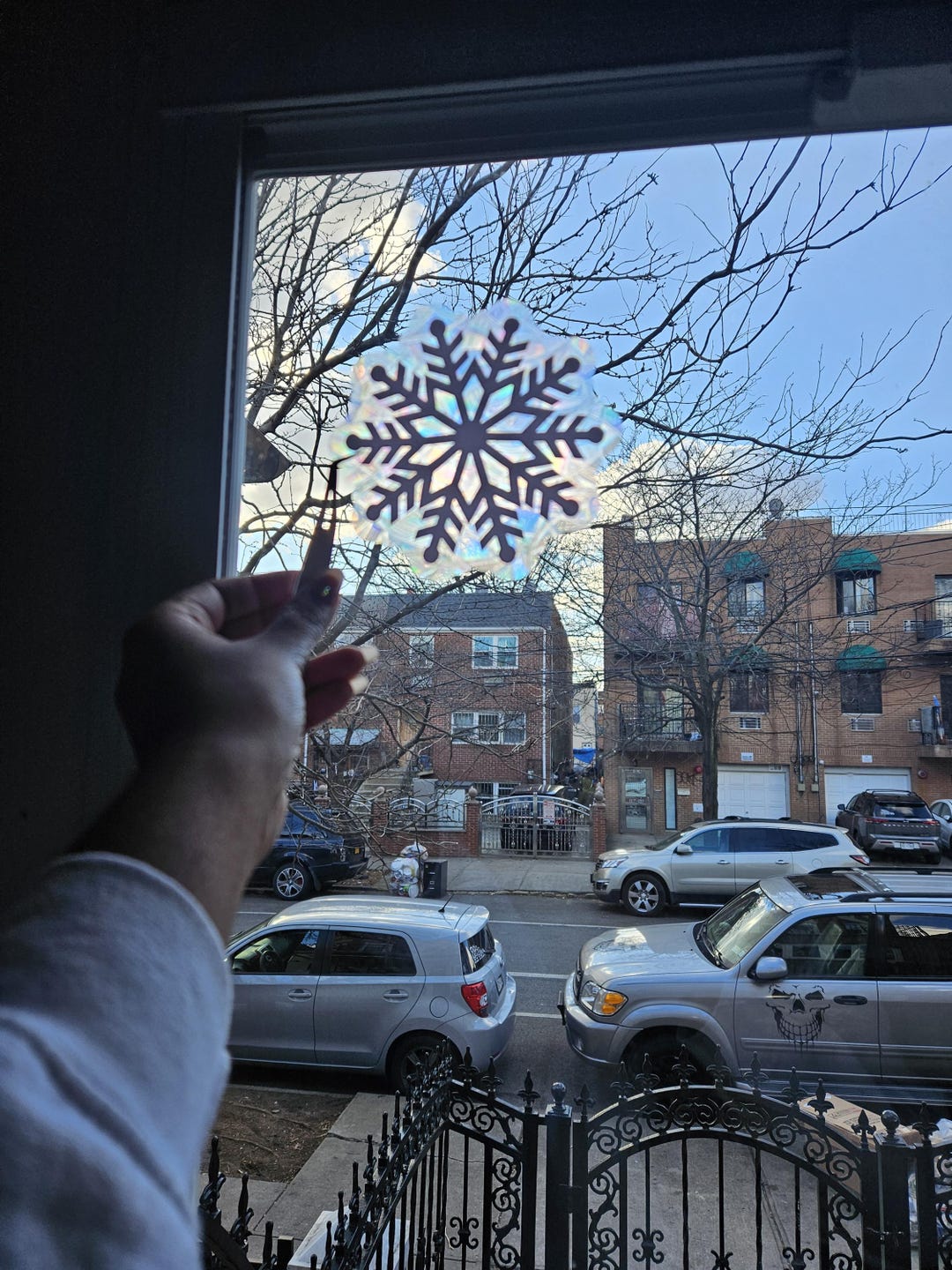 Snowflake Suncatcher Stickers – Winter Decor That Shines - Etsy