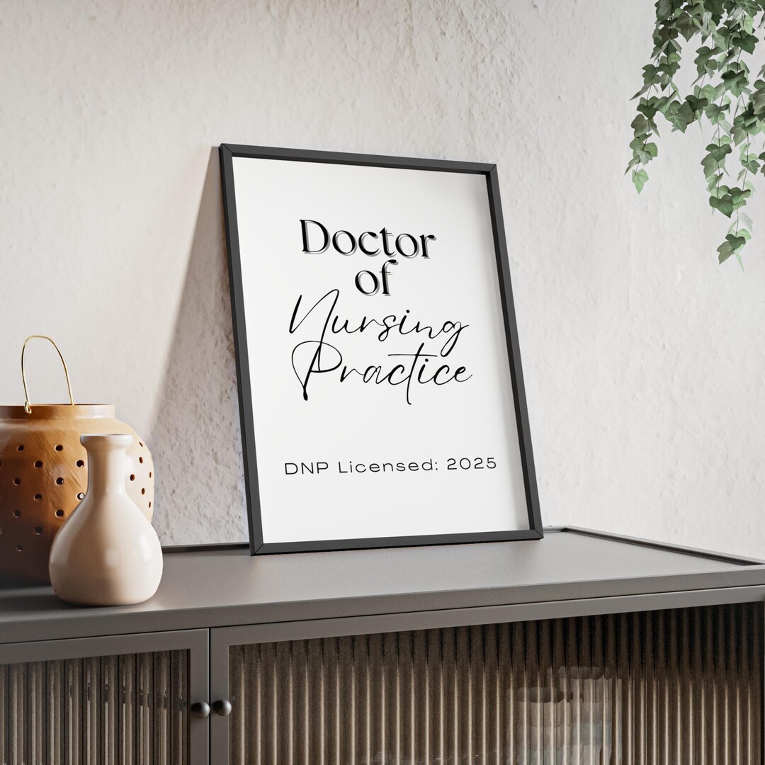 Doctor of Nursing Practice, DNP, 2025 Wall Art Simple Minimalist Design, Perfect Gift for DNP ...