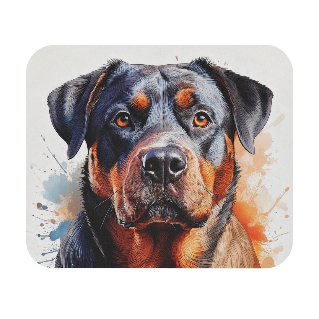 Rottweiler Majesty, Loyal Companion Mouse Pad, Portrait Edition - Etsy