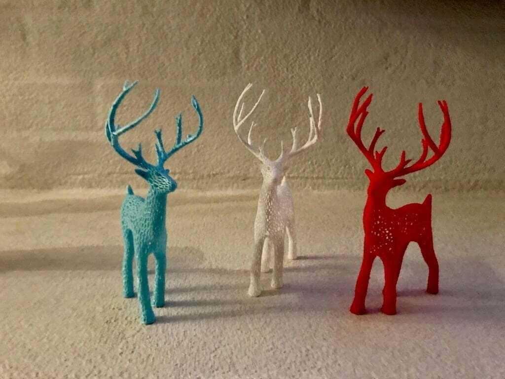 3D Reindeer Print File, 3D Cute Deer STL, Deer Decor STL File, Laying ...
