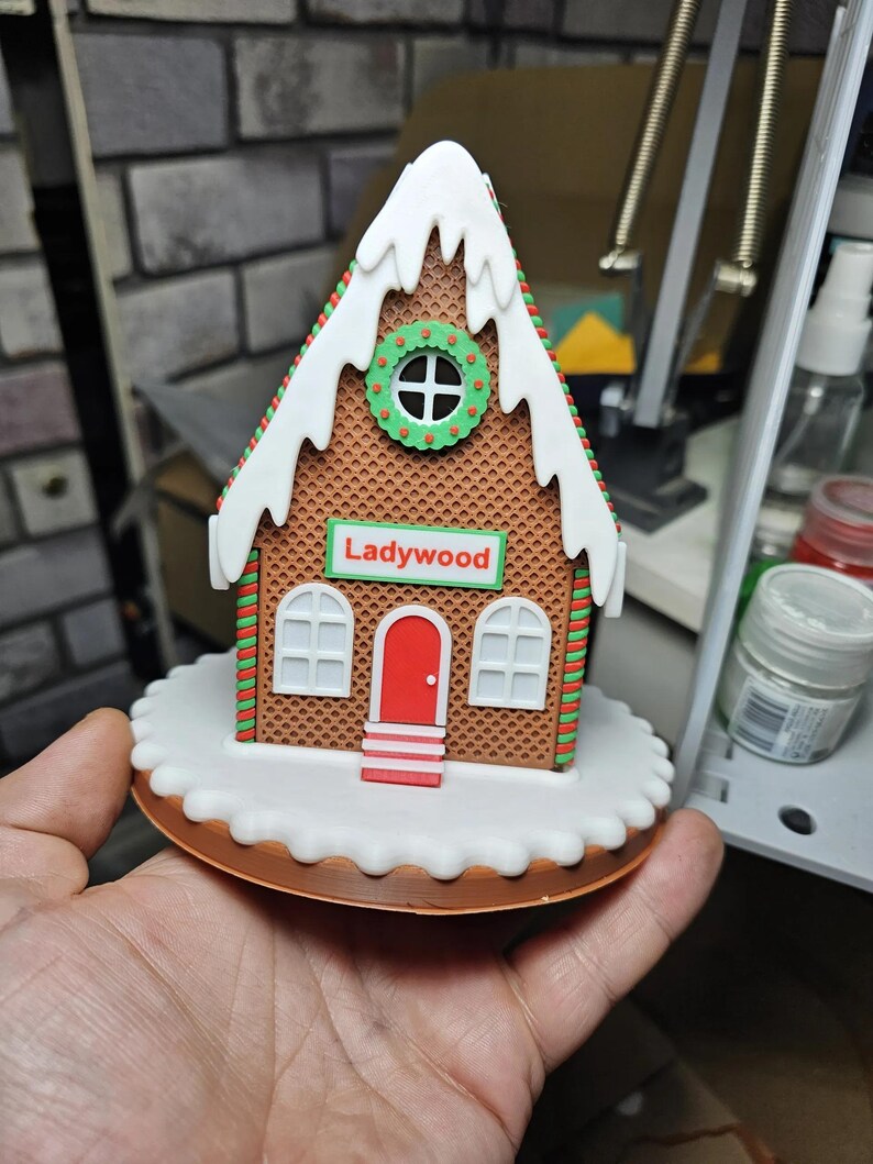 Gingerbread House 3D STL FILE ,merry Christmas Decor, Winter Wonderland ...