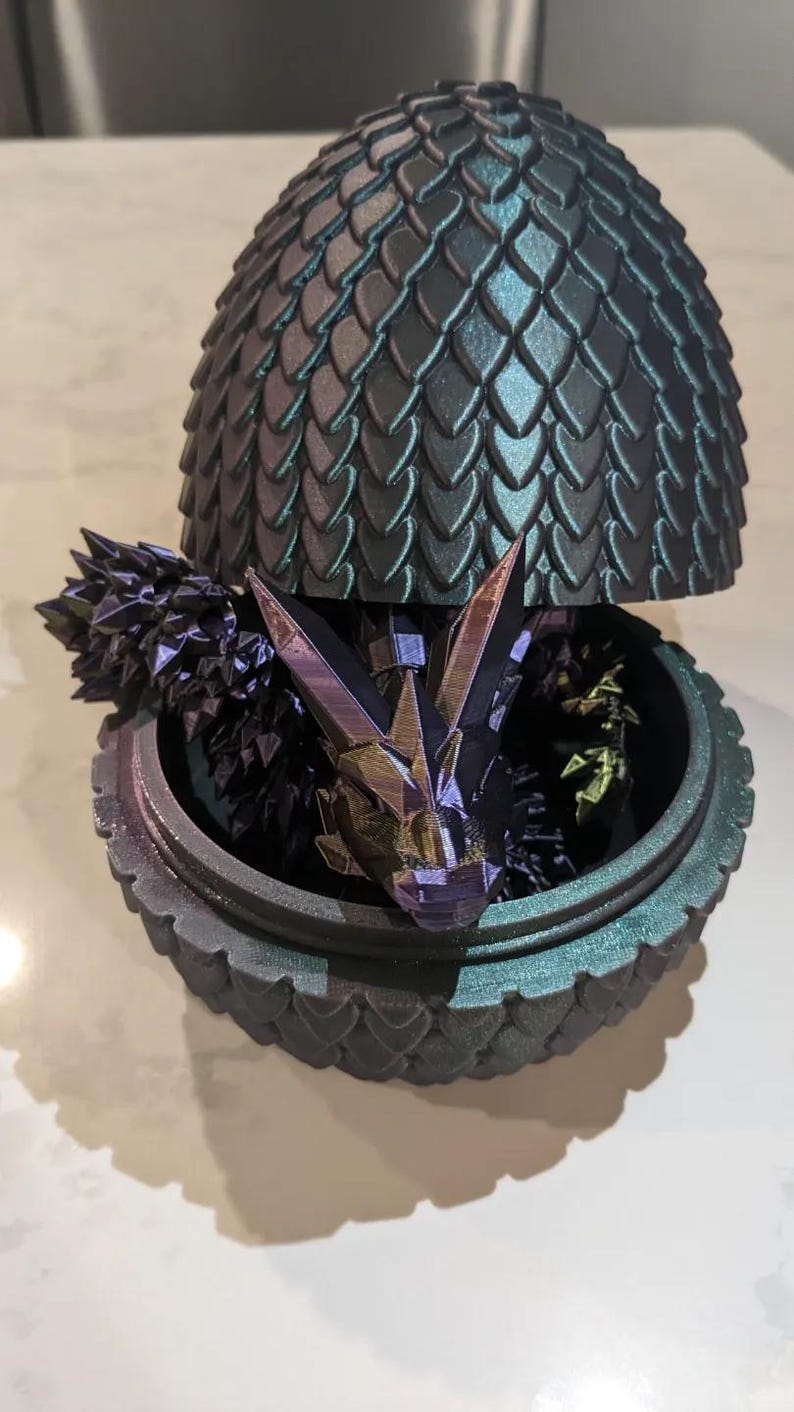 Dragon Egg 3D STL File for 3D Printer, 3d Model, FDM Print File, SLA ...