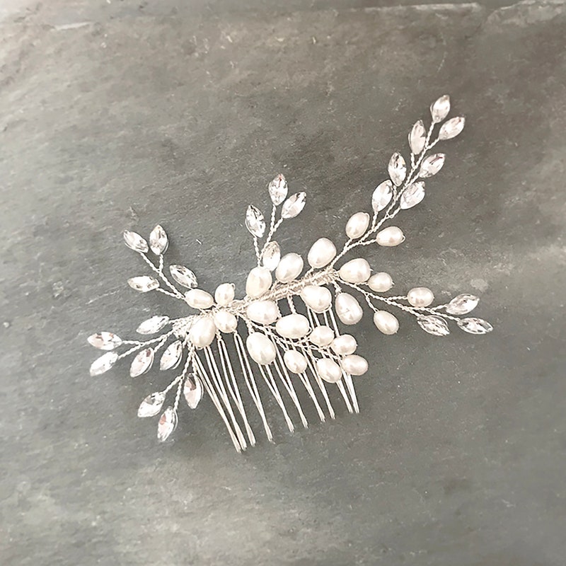 Pearl Hair Comb - Etsy