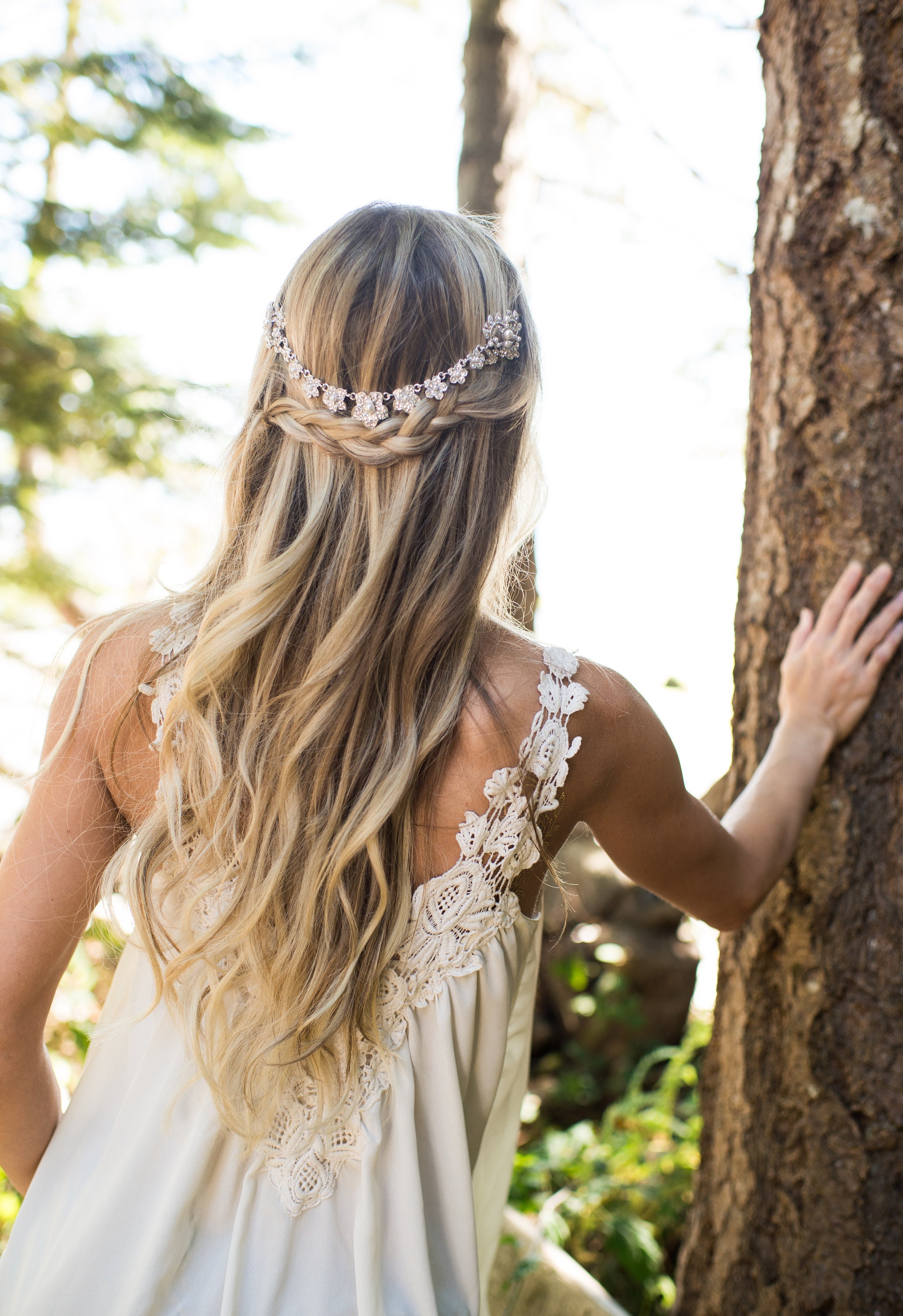 Bohemian Style Wedding Hair
