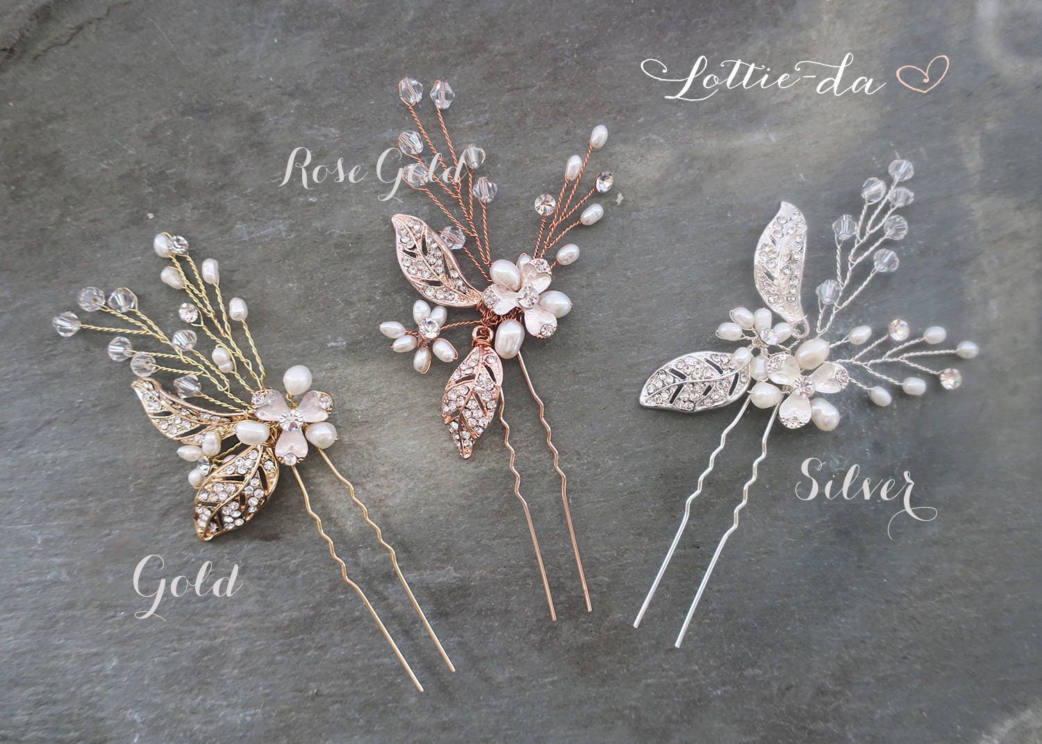 Boho Hair Pin Set Boho Wedding Silver or Gold Flower Hair - Etsy Canada