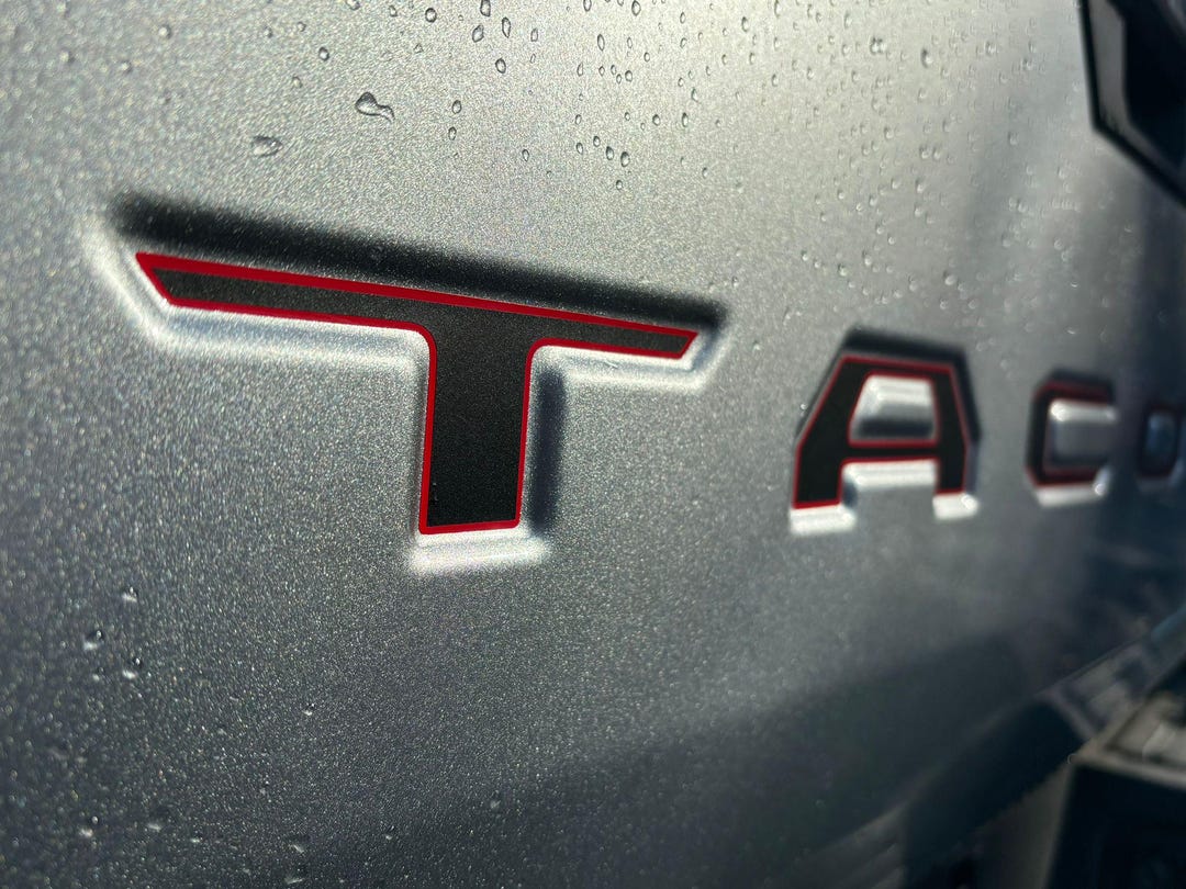 Two Color Decals Graphic Stripe for the Tailgate of a 2024-26 Toyota ...