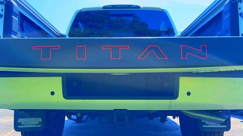 Tailgate Decal Graphic for the Indents on the Tailgate Cap of a 2016 to ...
