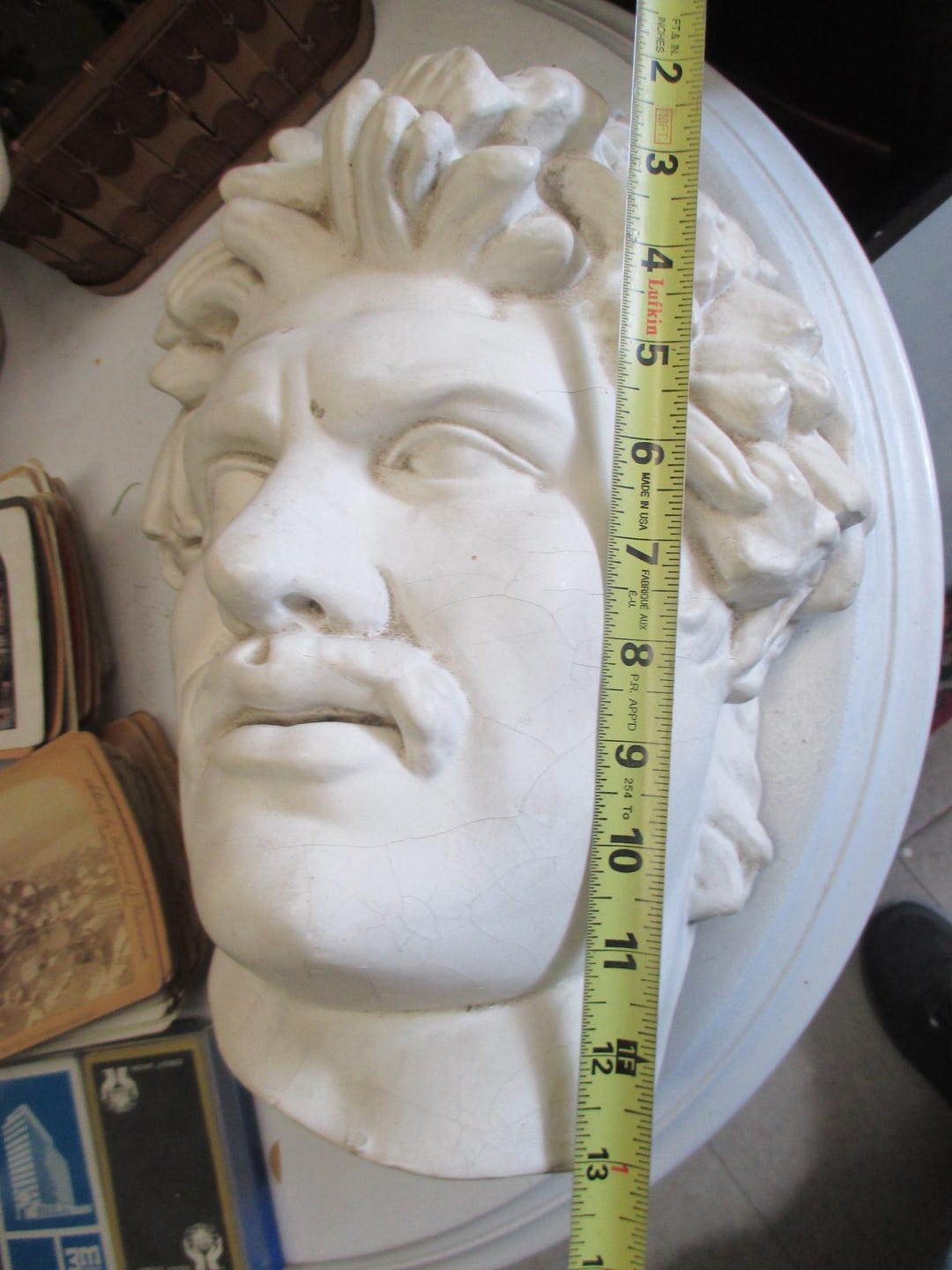 Vintage Plaster Relief Cast of THE DIEING GAUL Face of Man by Orlandi ...