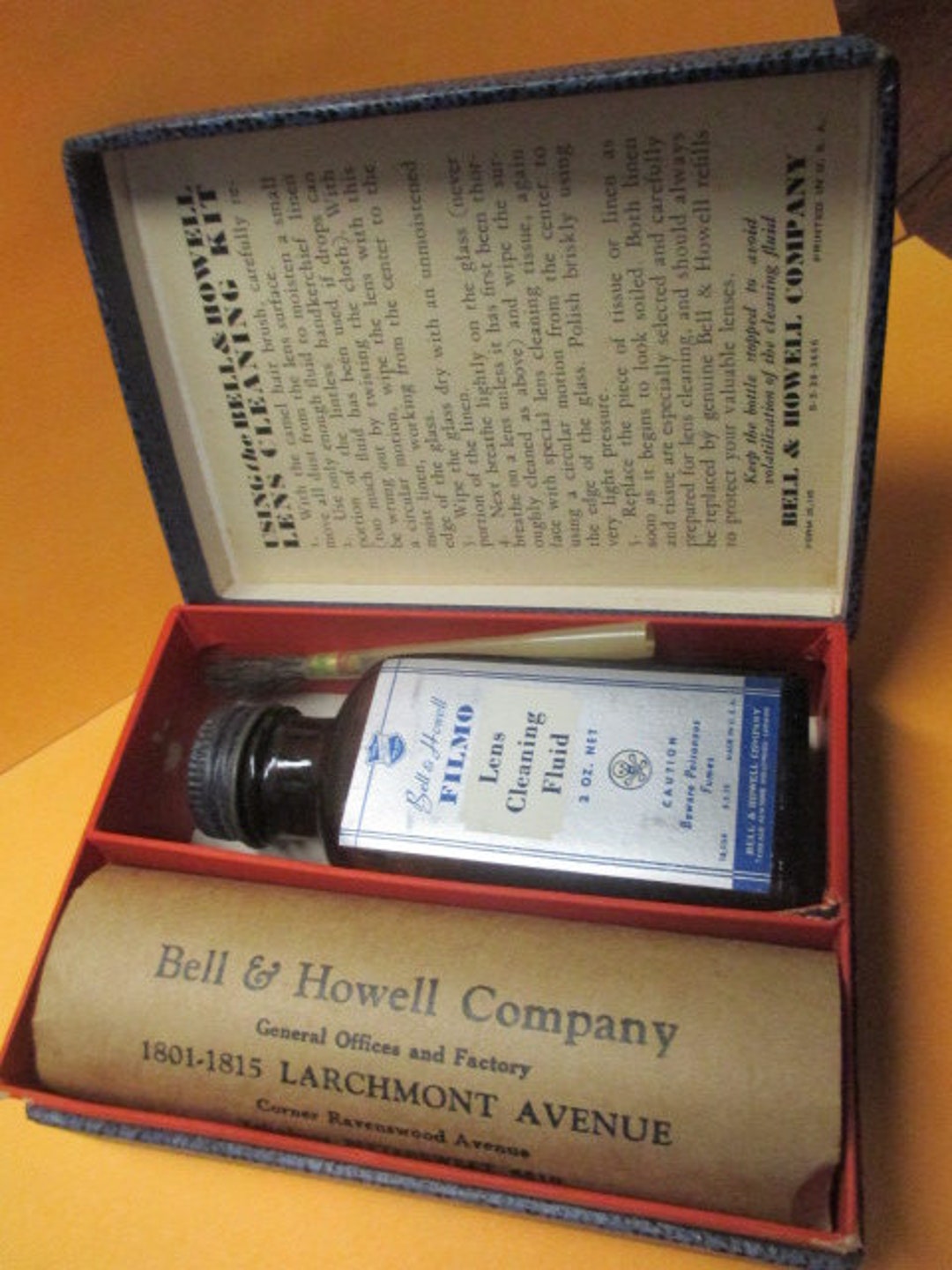 Vintage Bell & Howell Filmo Film Cleaning Kit in Original Box for ...