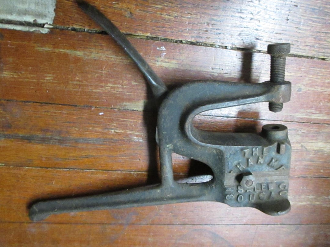 Hand Rivet Press Antique Vintage by Sheehan Mfg Co Salem O. Usa TOM ...
