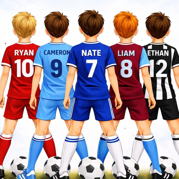 Red Football Clipart - Etsy UK