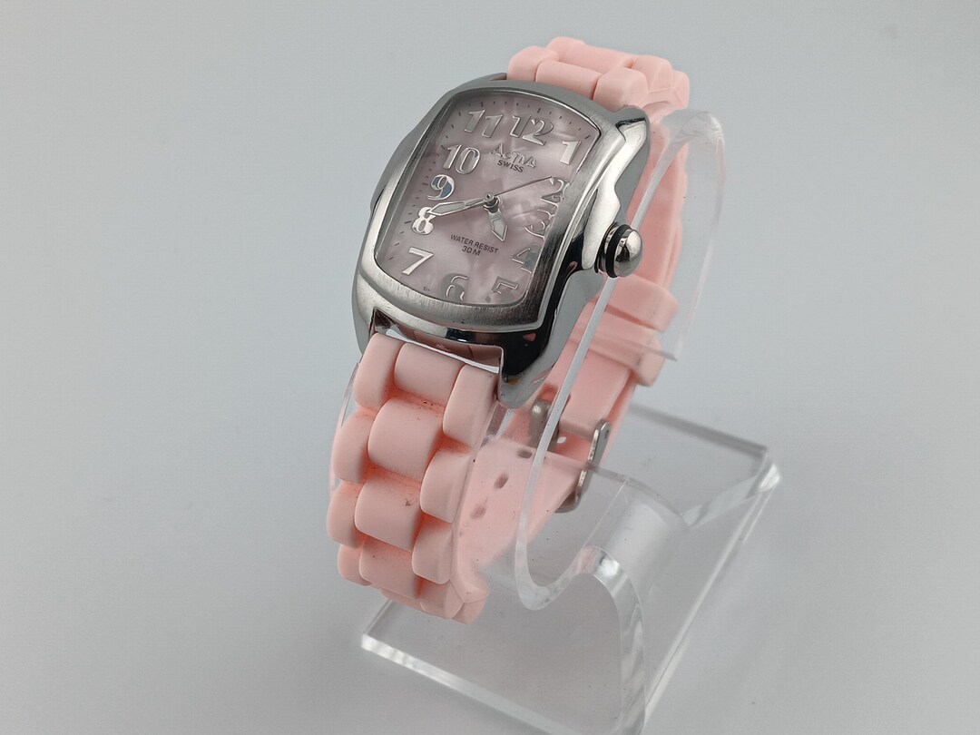 Woman's Activa Pink Tone Sports Watch With New Spare Battery - Etsy