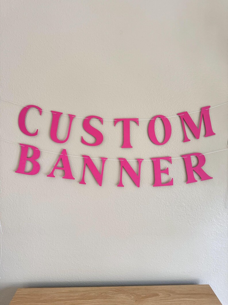 Custom Banner, Custom Kraft Banner, Customizable Banner, Custom Fun ...