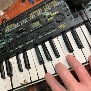 Signed Busted Keys Casio Keyboard - Etsy