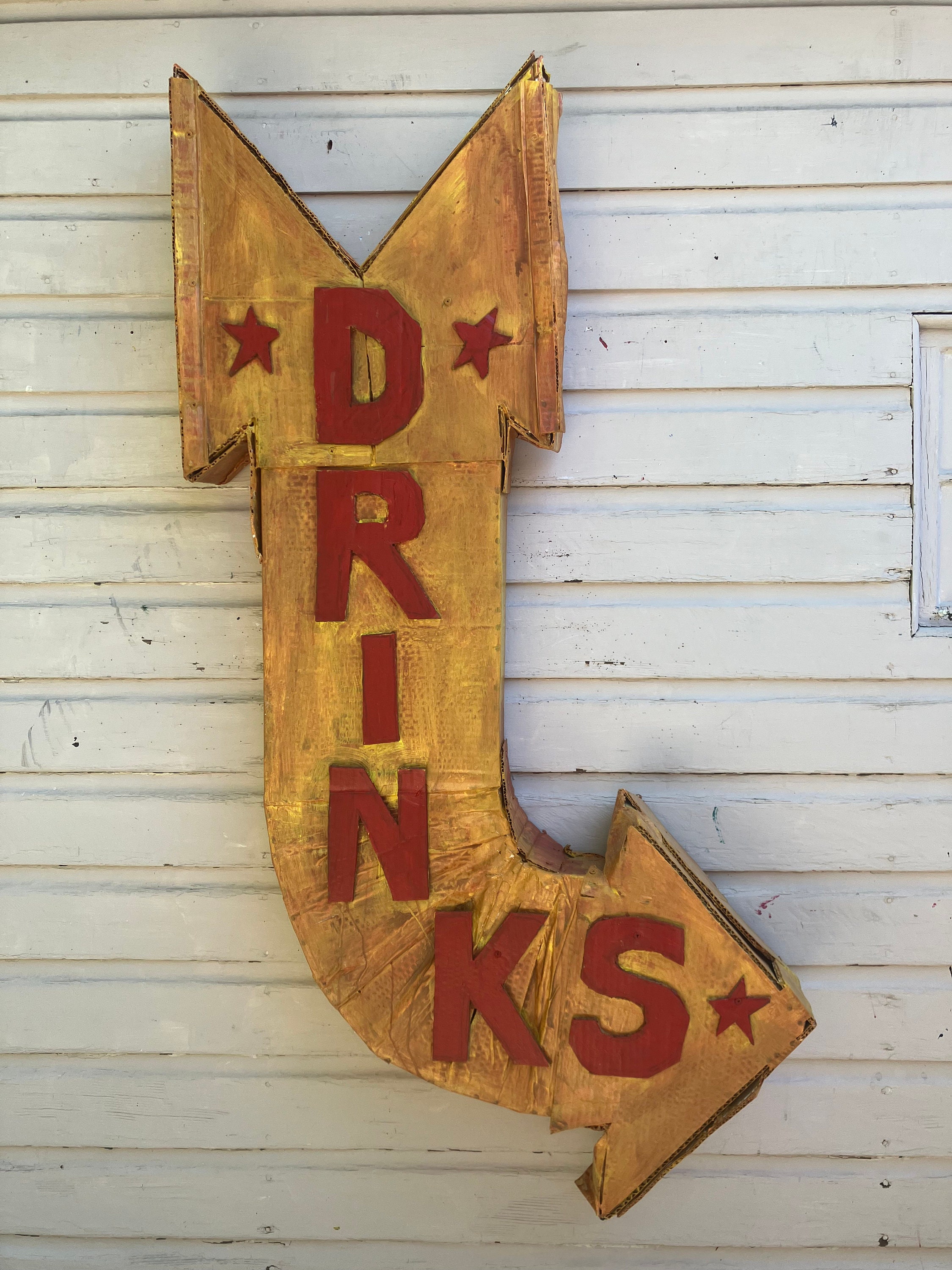 Drinks Sign for Bar Sculpture Made of Cardboard - Etsy