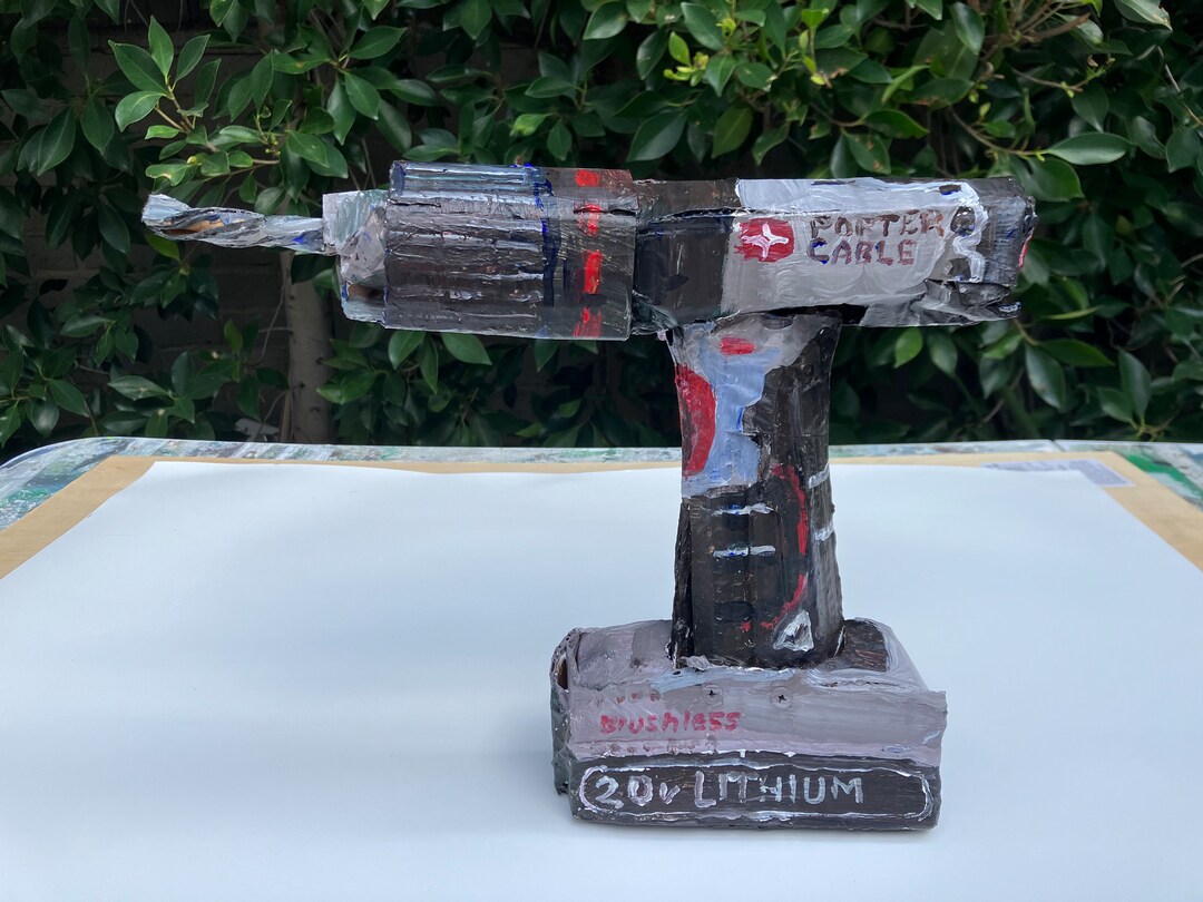 Power Drill Sculpture Made of Cardboard - Etsy