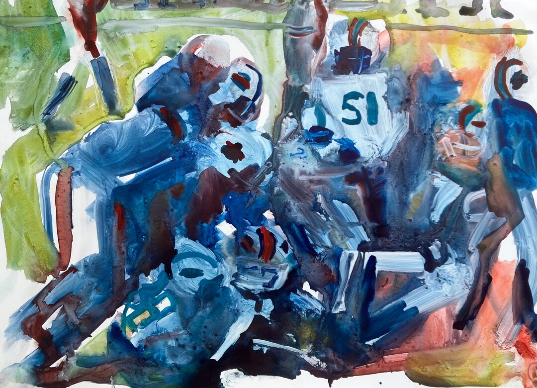 Josh Allen Recovering Fumble - Etsy