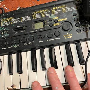 Signed Busted Keys Casio Keyboard - Etsy