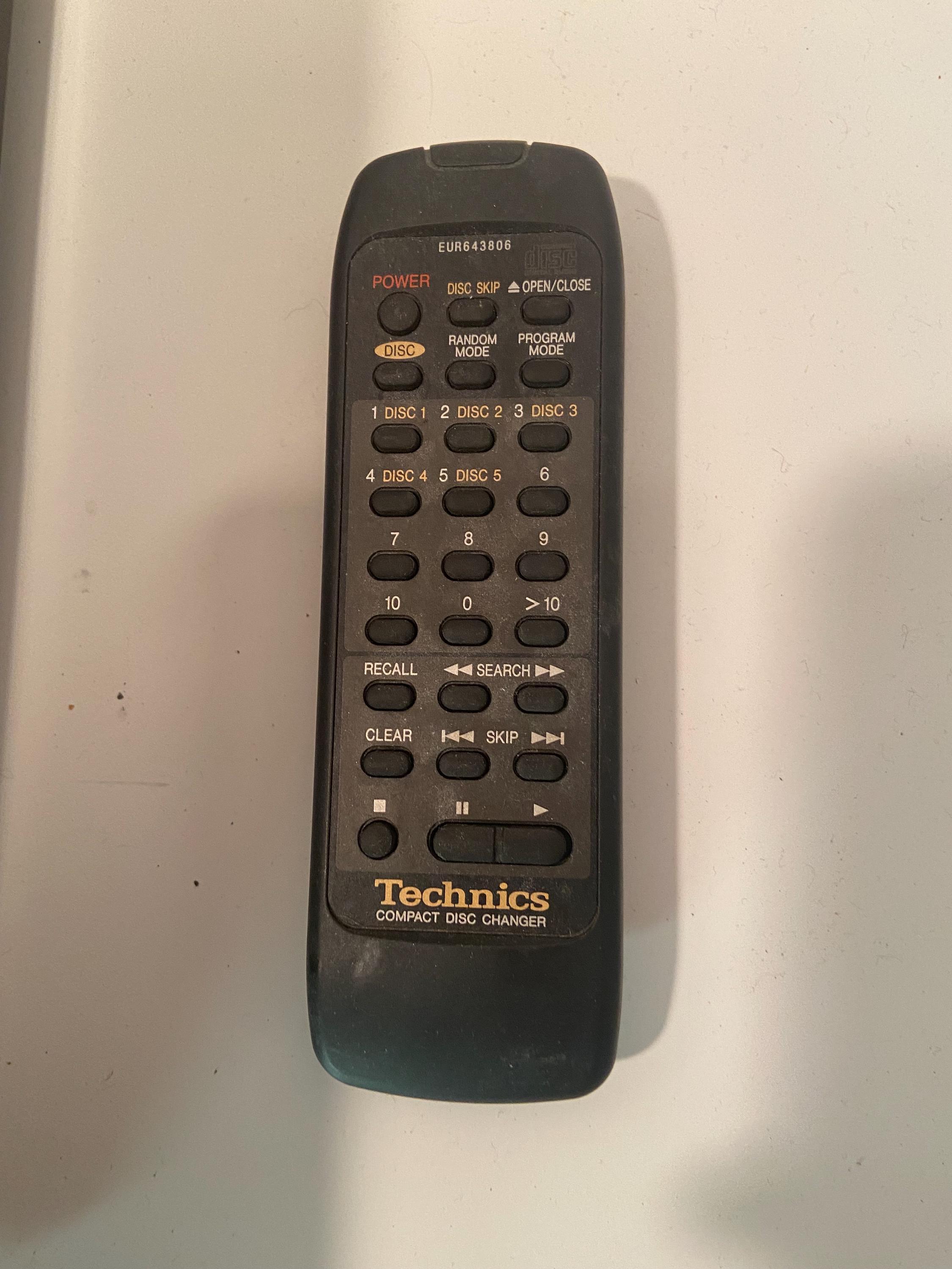 Technics Compact Disc Changer SL-PD888 With Remote & Manual WORKS - Etsy