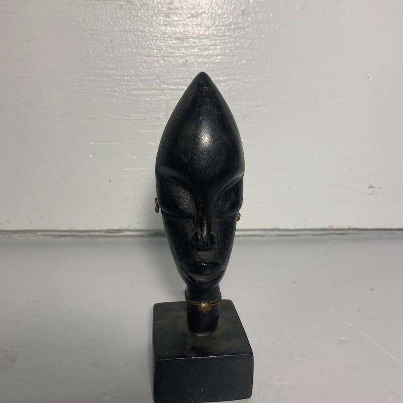 Ebony Head Sculpture - Etsy