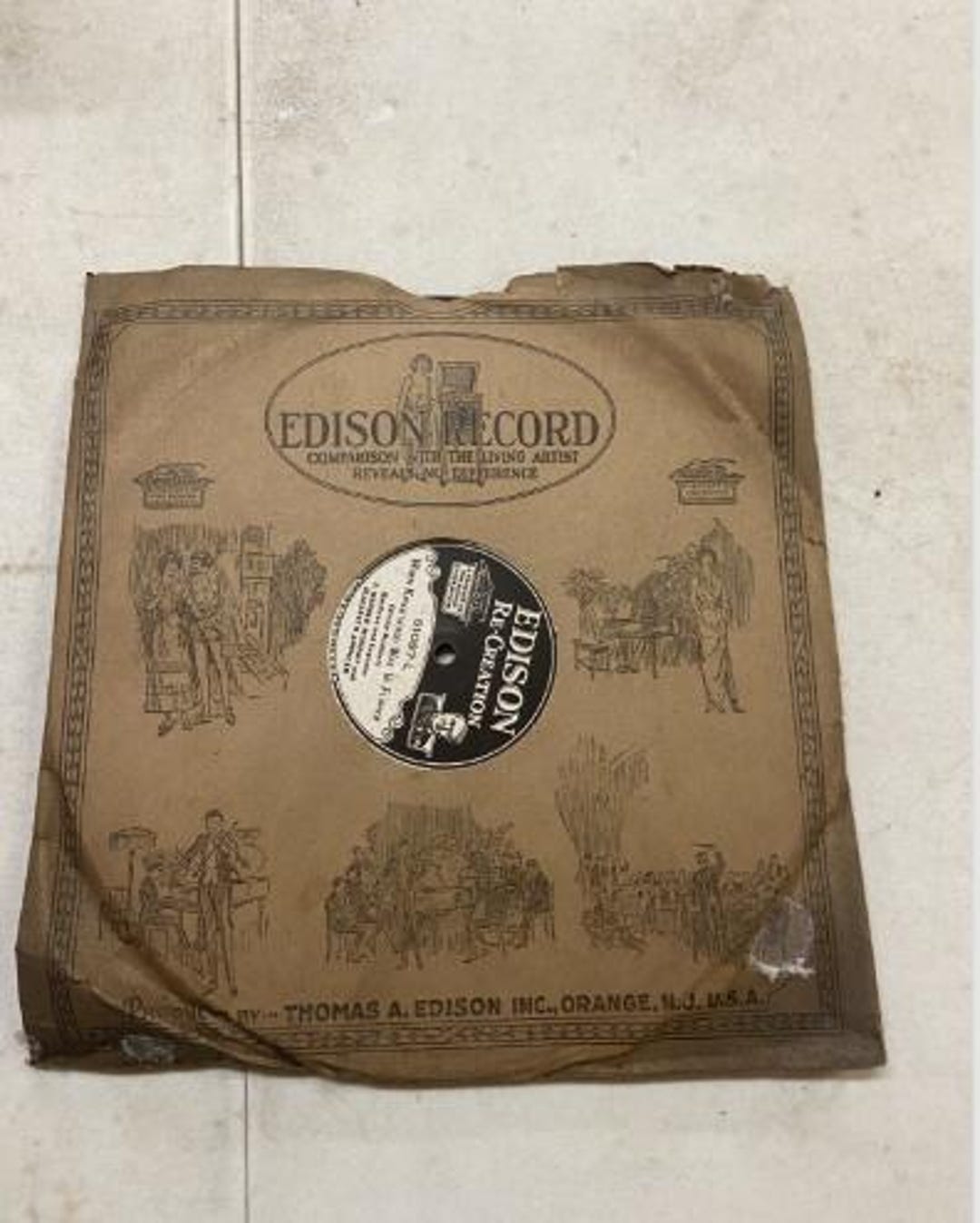Edison Diamond Disc Vinyl Record 51087 Original Sleeve - Etsy