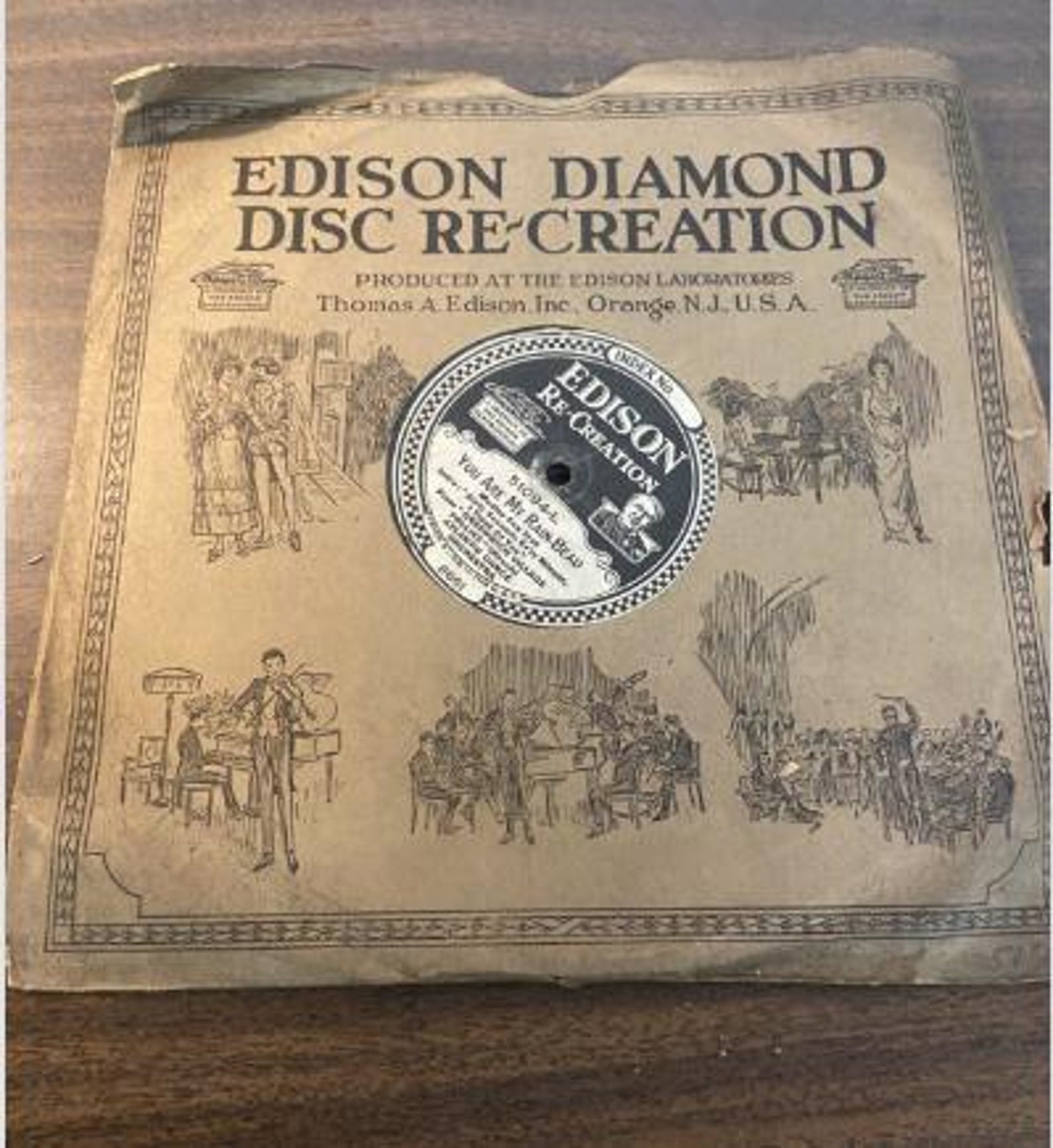 Edison Recreation Disc Vinyl Record 51094 ORIGINAL SLEEVE 1923 - Etsy