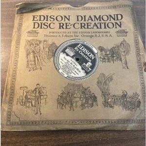 Edison Recreation Disc Vinyl Record 51094 ORIGINAL SLEEVE 1923 - Etsy