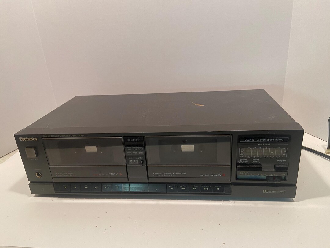 Technics Stereo Double Cassette Deck RS-T11 With Manual - Etsy