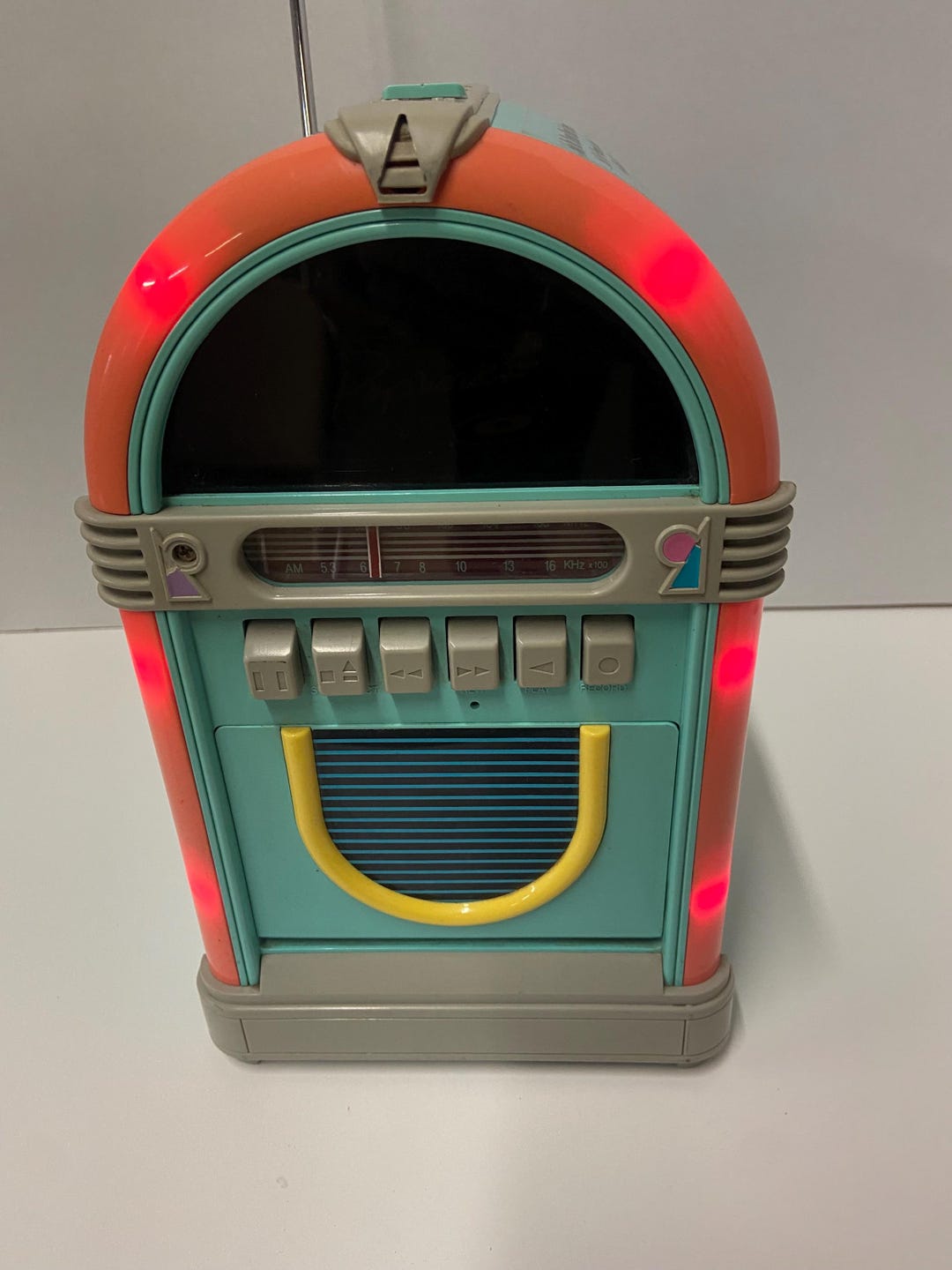 Vintage Popworks Juke Box AM/FM Radio & Cassette Player Model 1-9873 WORKS - Etsy