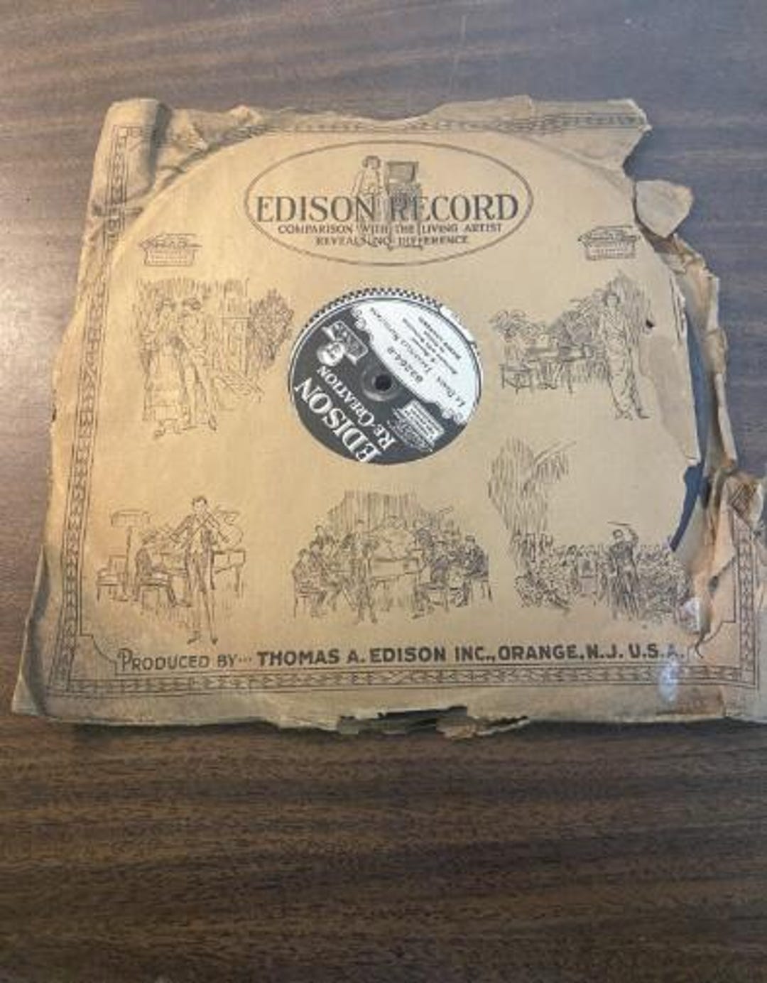 Edison Recreation Disc Vinyl Record 82264 ORIGINAL SLEEVE - Etsy