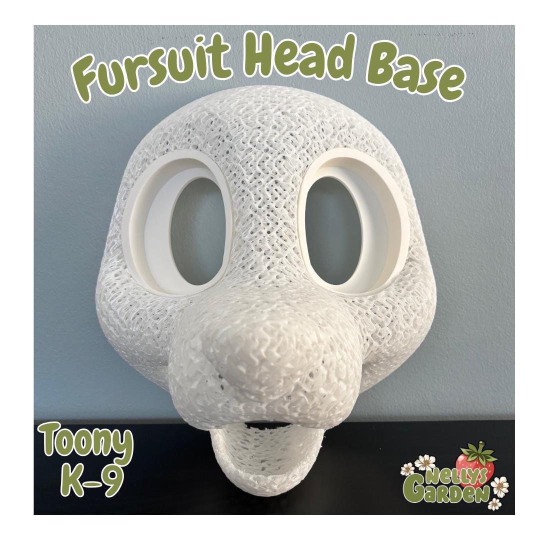 TPU Toony K-9 Fursuit Head Base - Etsy