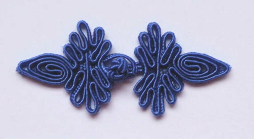 Six Pairs Dark Blue Chinese Frogs Fasteners Closure Buttons - Etsy