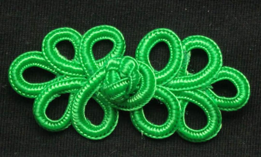 Six Pairs Green Loop Braid Chinese Frogs Fasteners Closure - Etsy